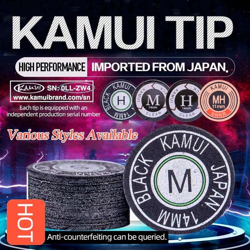 Kamui Clear Black Cue Tip - Single Tip 14mm | Shopee Philippines