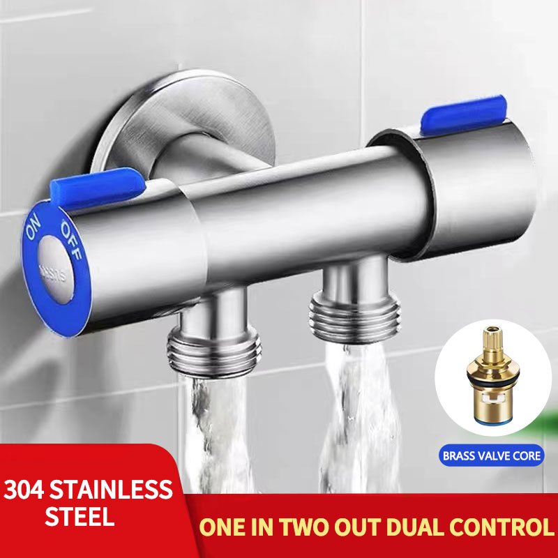 SUS304 Two Way Angle Valve Stainless Steel Multi function 1/2 Angle ...