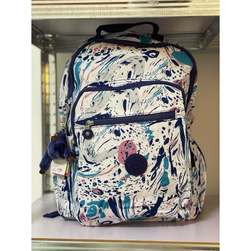 nylon Kipling blue printed backpack | Shopee Philippines