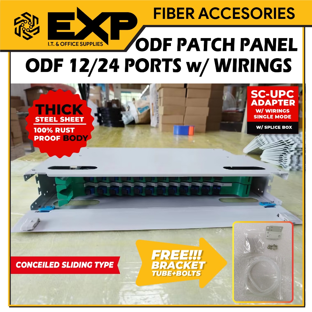 ODF PATCH PANEL | CONCEILED TYPE | SLIDING | WITH WIRINGS (SC UPC ...