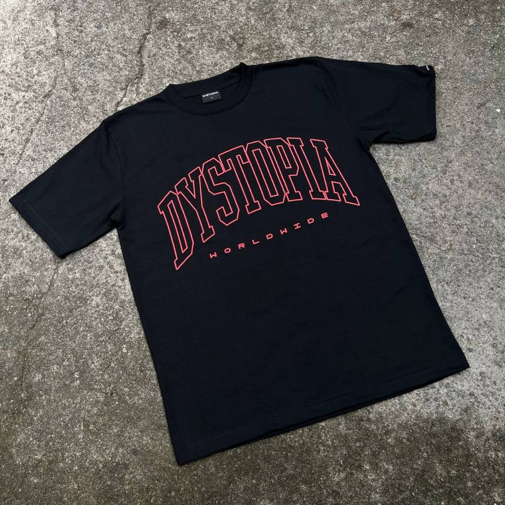 Dystopia "Outline Embossed" Black Colorway | Shopee Philippines