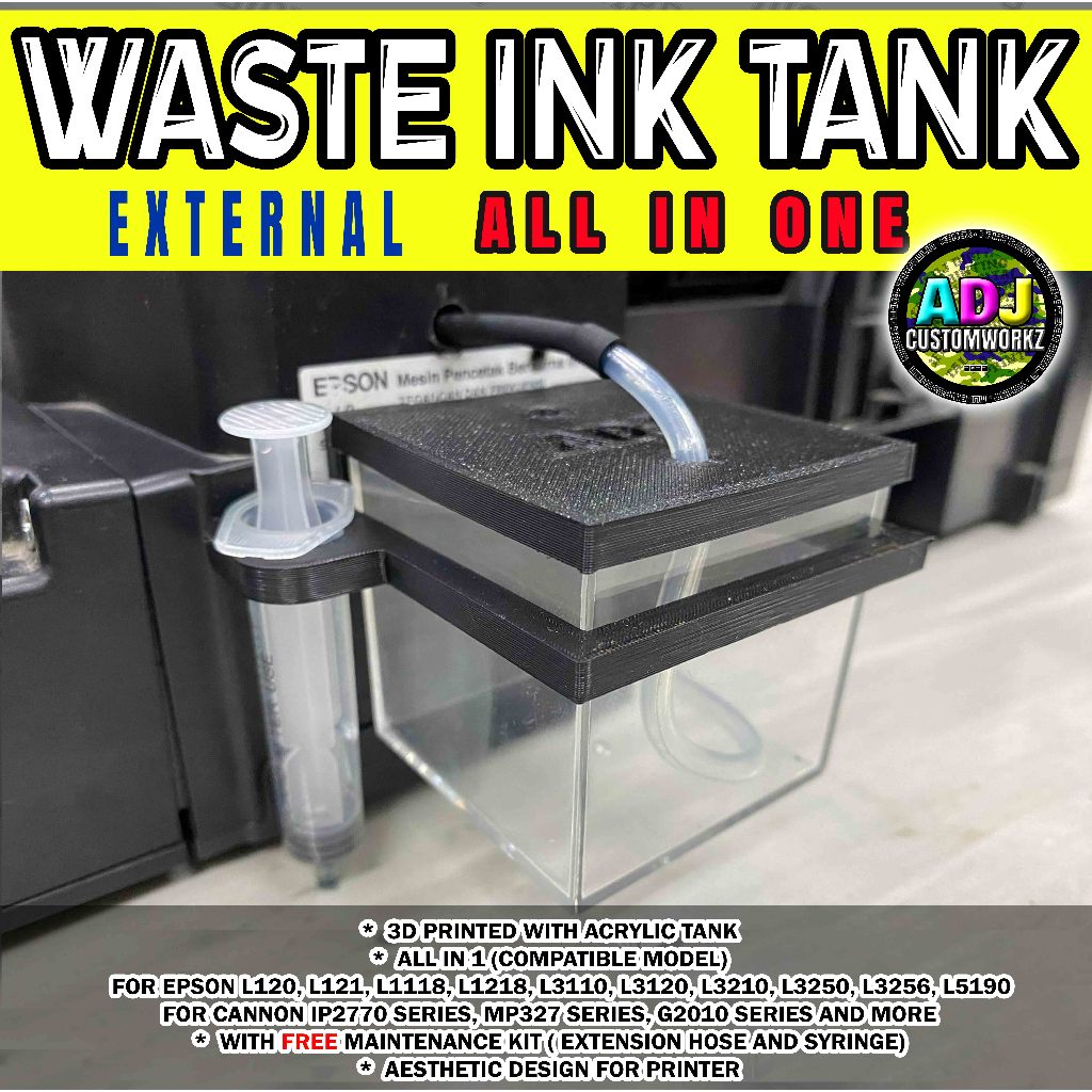 WASTE INK TANK FOR EPSON L120, L121, L1218, L3110, L3120, L3210 SERIES ...