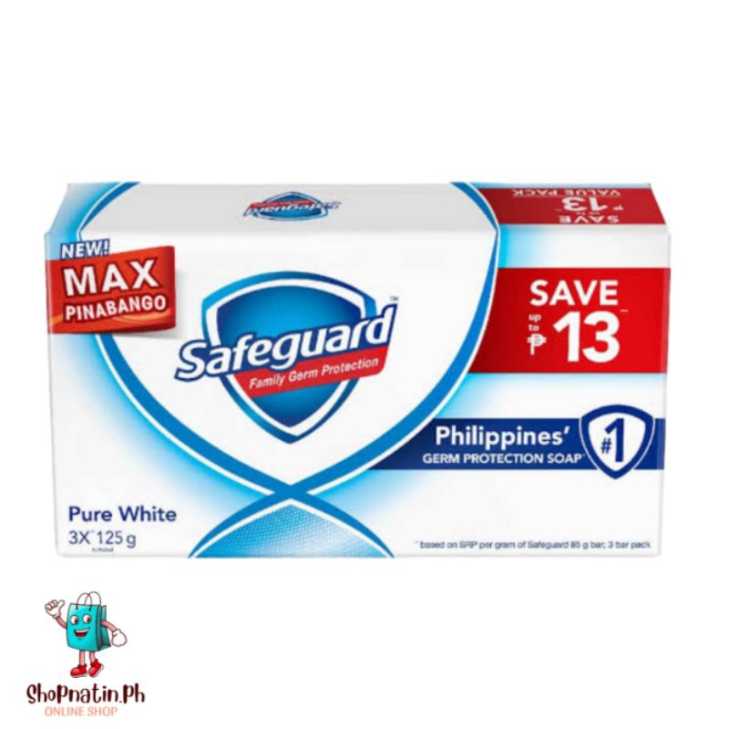 Safeguard Pure White Tripid Pack 1pack *160g | Shopee Philippines