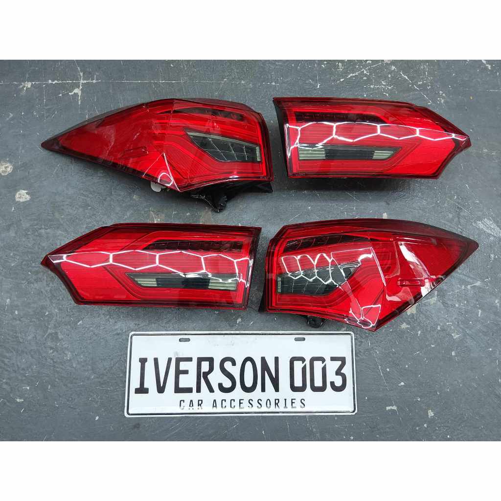 VLAND LED Tail Light Tail Lamp Assembly Red for Toyota Altis | Shopee ...