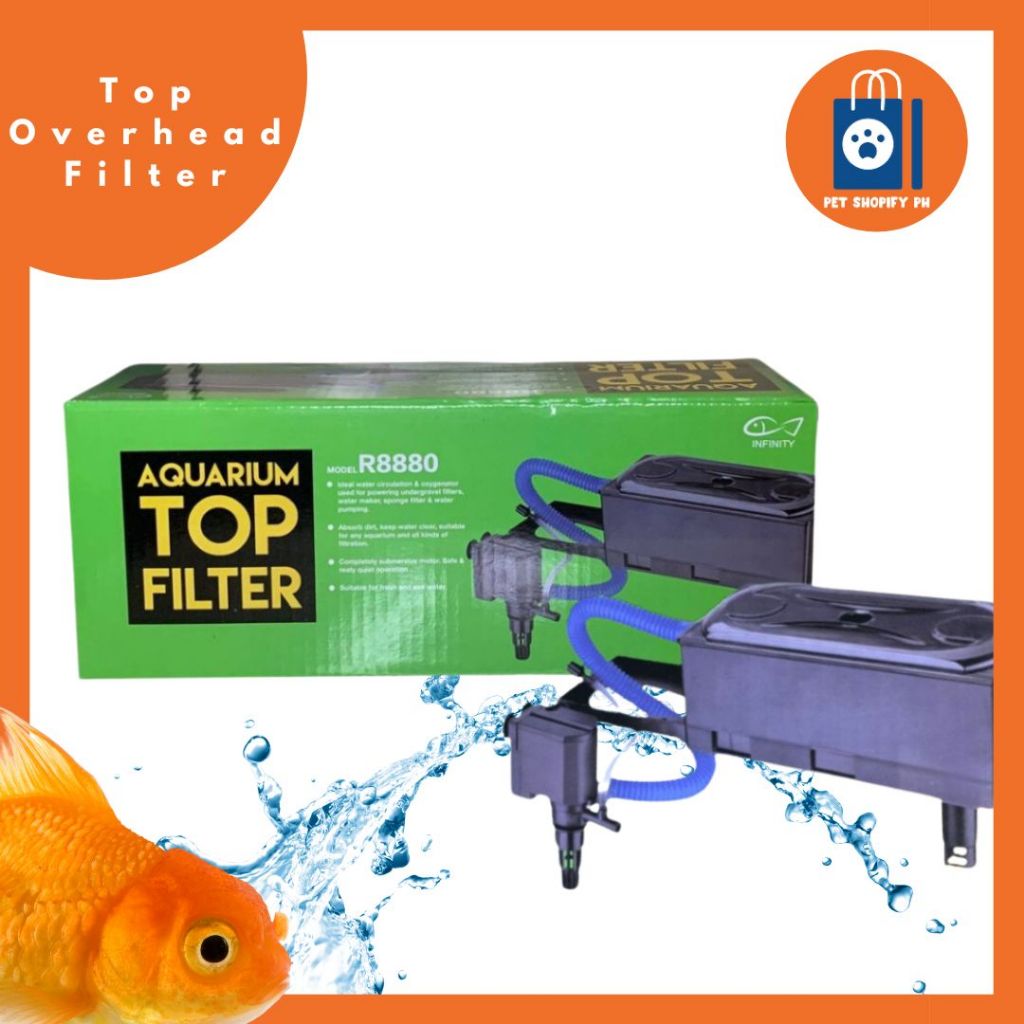 Infinity Aquarium Top Overhead Filter Absorb dirt and keep water clean ...