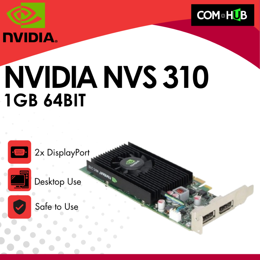 Com Hub PC | NVIDIA NVS 310 1GB 64-Bit DDR3 Directx 11 Graphics Card ...