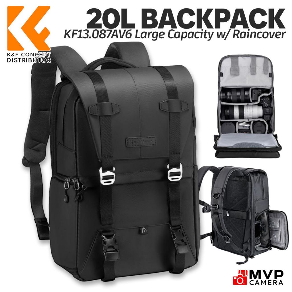 K&F KF CONCEPT Backpack 20L for Camera Drone Lenses 15 inch Laptop w/ Raincover KF13.087AV6 MVP ...
