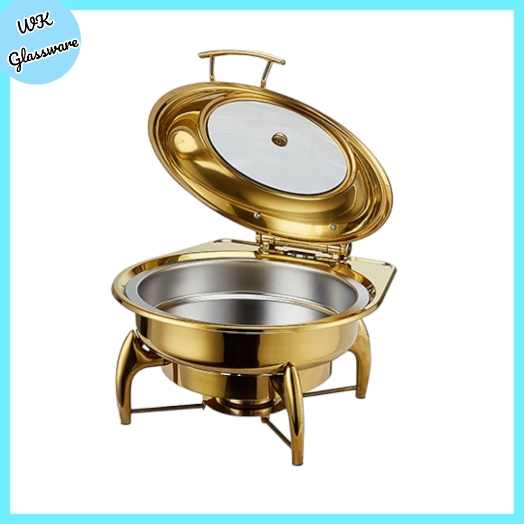 #1228 Party Catering Equipment Buffet Set Saving Dish Round Roll Top ...