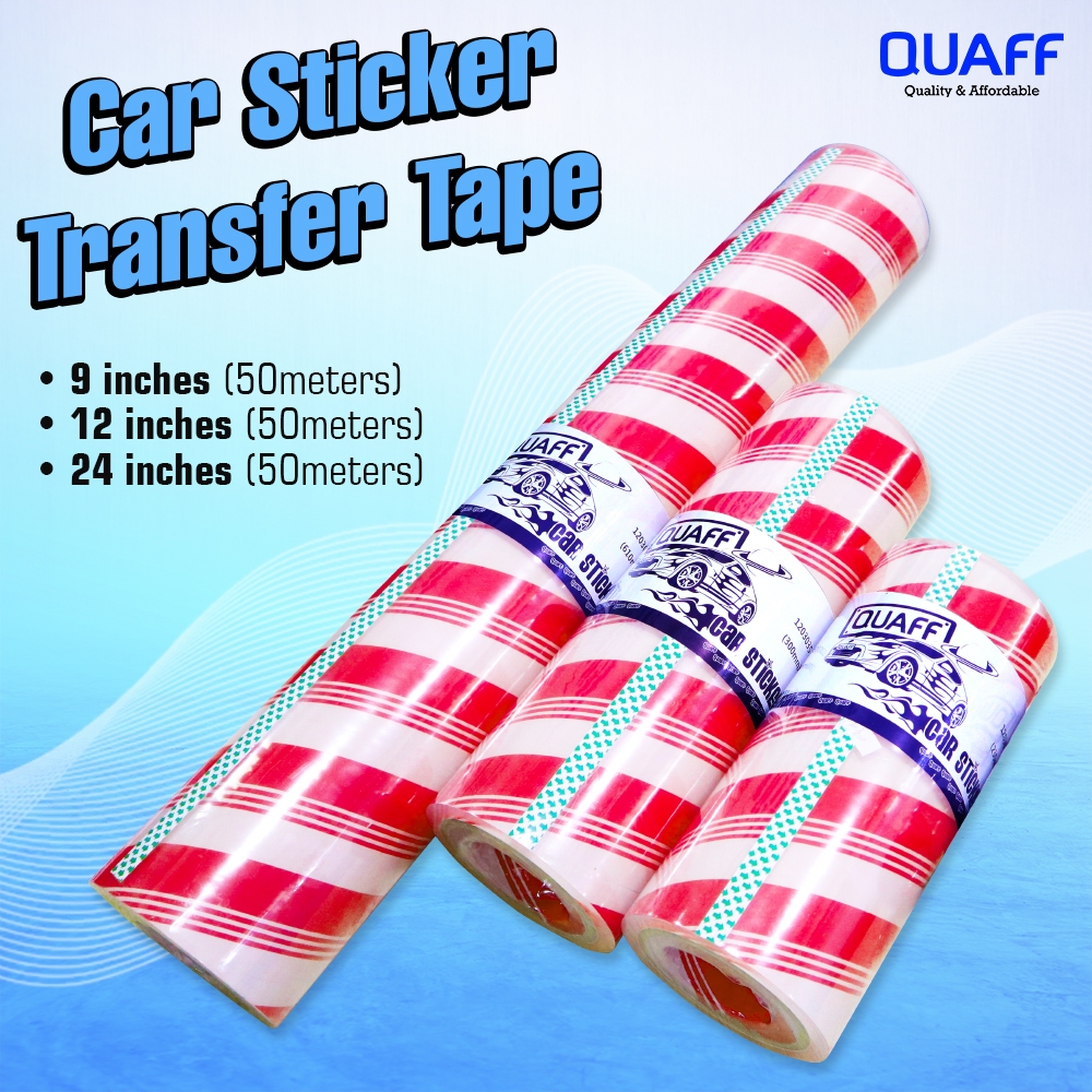 Quaff Transfer Tape or Application Tape for Cut-out Stickers Decals 50 ...