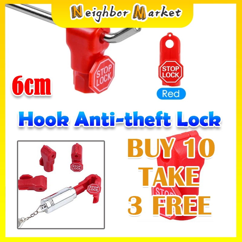 Plastic Hooks for Hanging Lock Anti Retail Peg Stop Display Security ...
