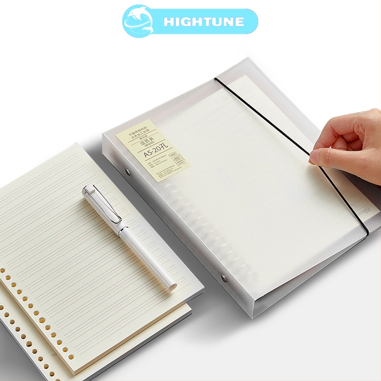 HIGHTUNE Binder Notebook A5 B5 Refillable Binder Loose Leaf 60 sheets ...
