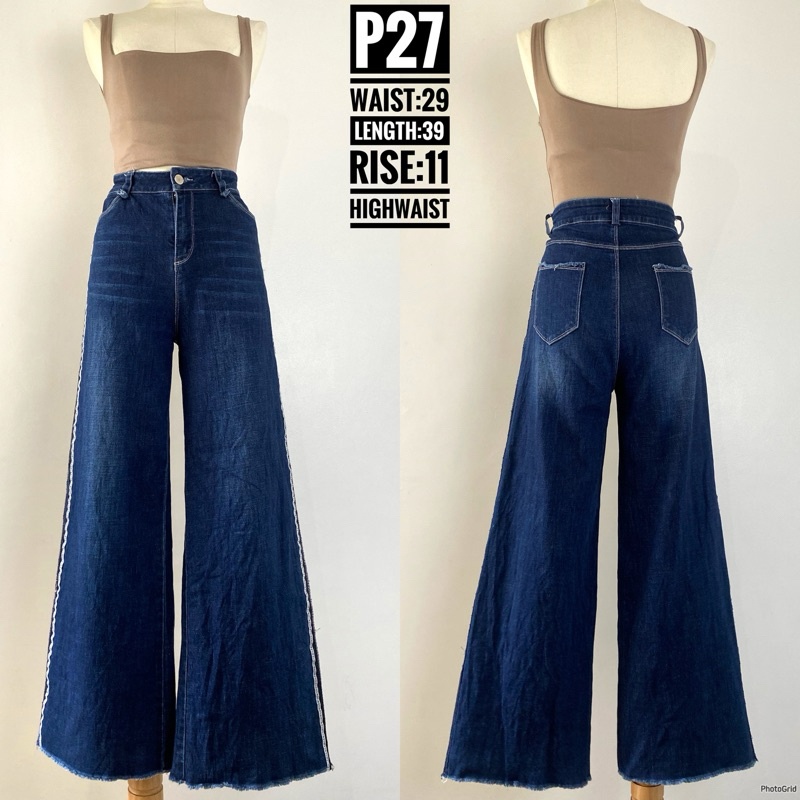 4 Wideleg pants,baggy pants,flare jeans,mom jeans, tattered jeans etc ...