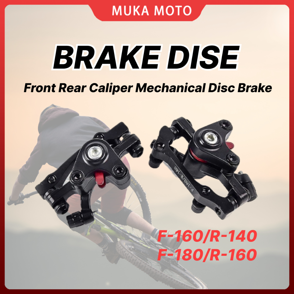 Bike Front Rear Disc Brake Set Disk Brake Dics Break Caliper MTB Parts F180 / R160 F160 / R140 ...