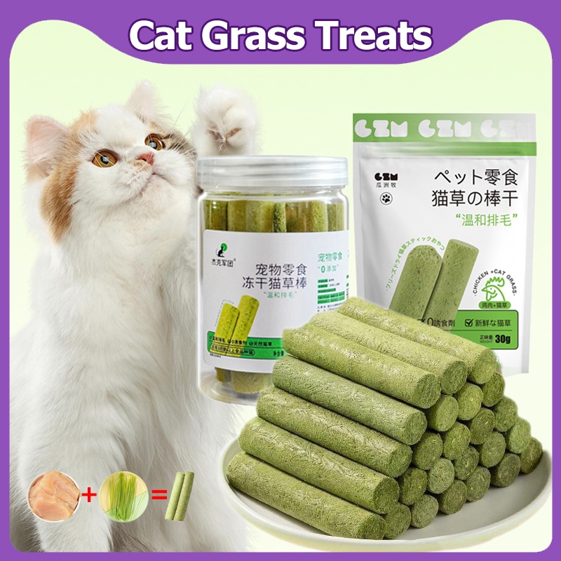 Cat Grass Snacks Freeze-dried Stick Cat Treats Cat Food Promote The ...