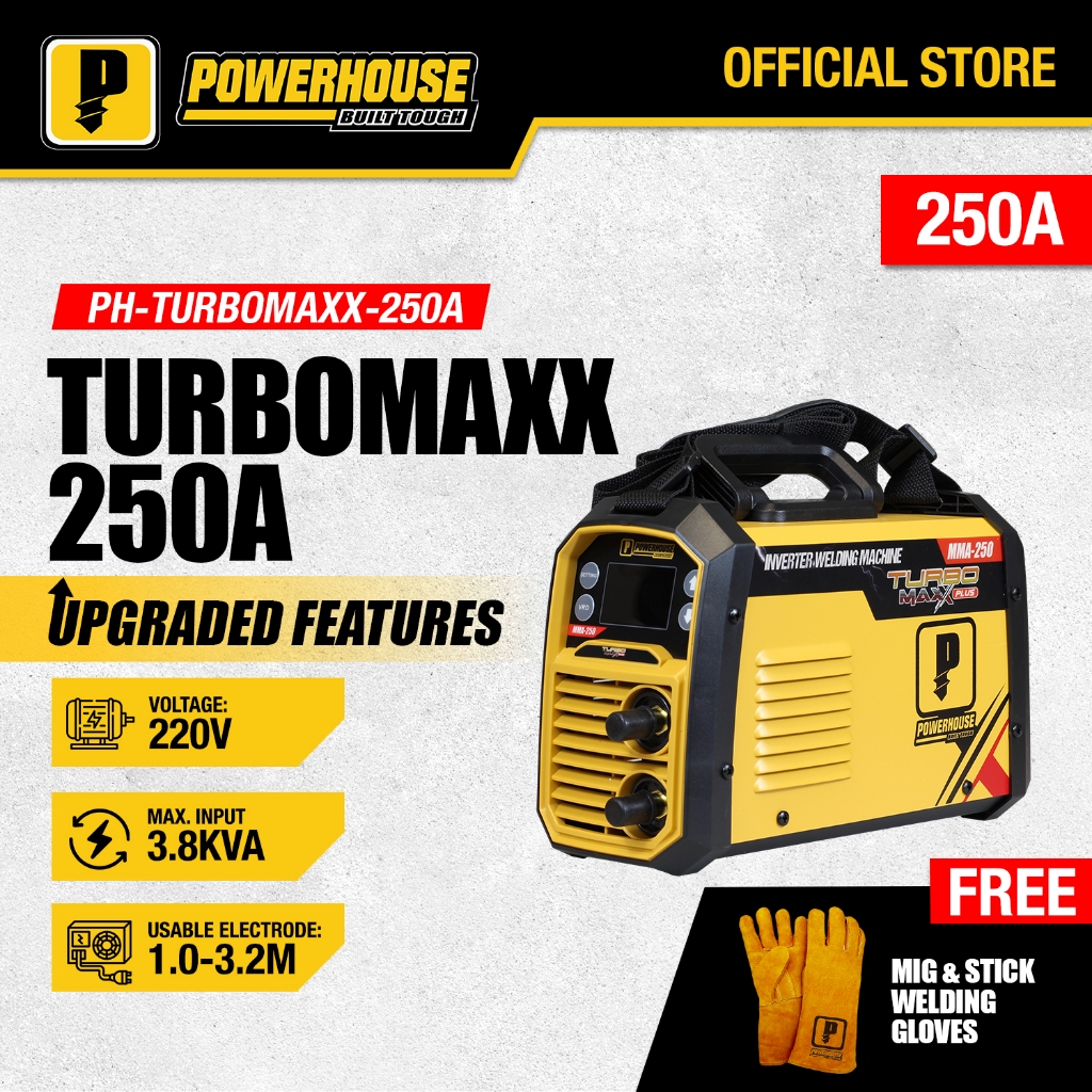 Powerhouse Turbomaxx Synergic Inverter Type 250A / 350A / 550A ...