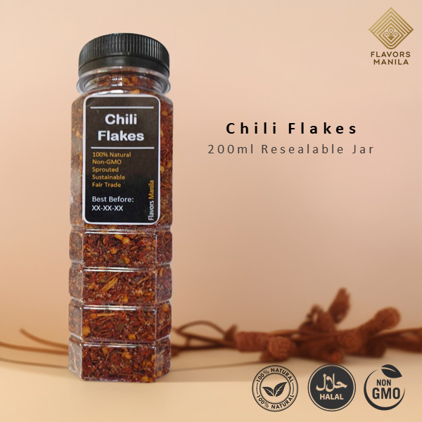 Chili Flakes in 200ml Resealable Jar- Fresh Sealed In Flavor | Shopee ...