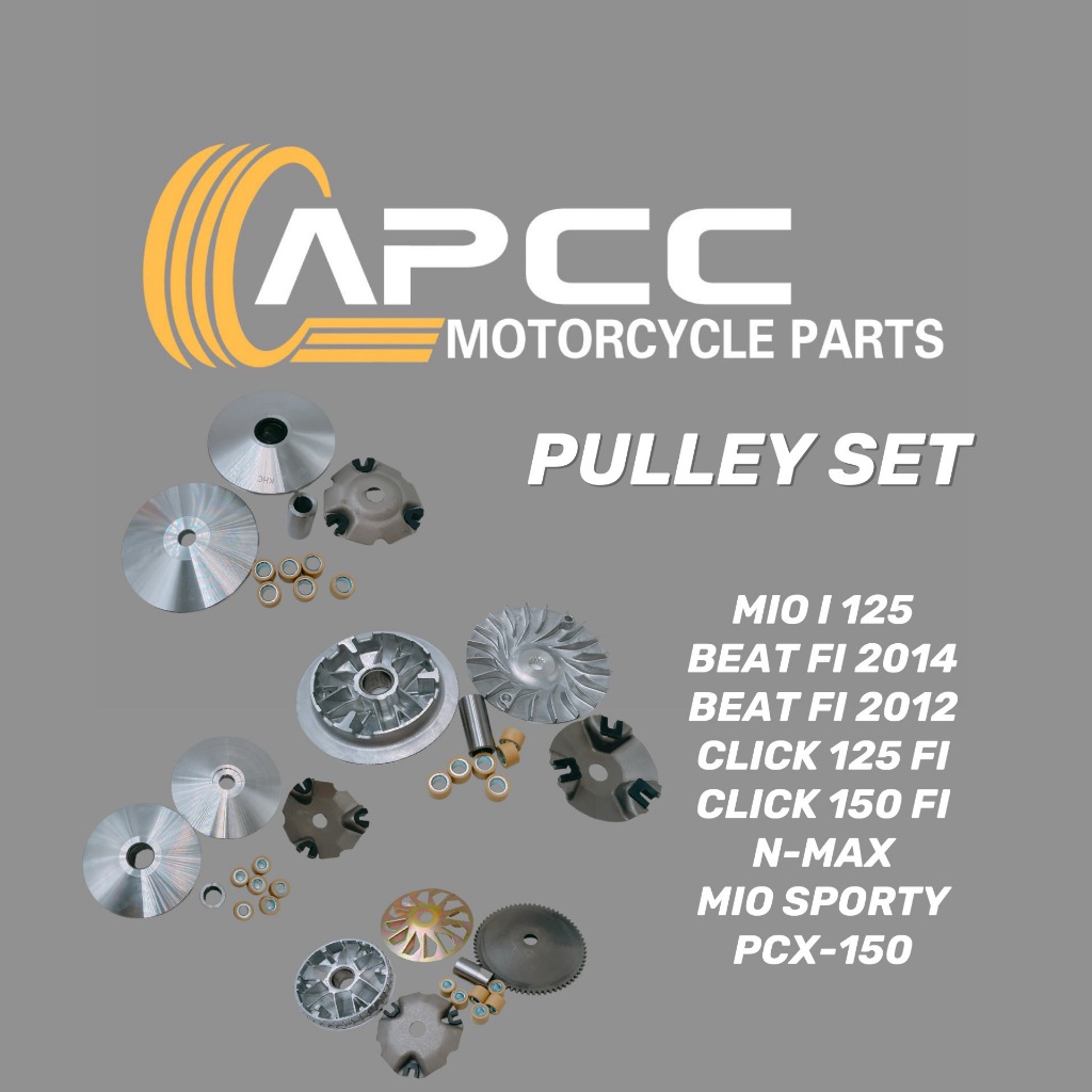 MOTORCYCLE PULLEY SET DRIVER PLATE FAN MIOI125/BEATFI/PCX150/CLICK125FI ...