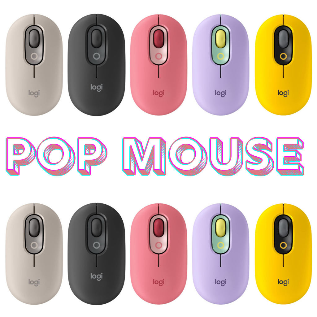 PRINDEX LOGI POP Mouse Wireless Mouse with Customizable Emoji (No ...
