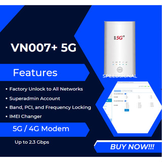 5G Modems VN007+ 5G Modem X28 Superadmin Features | Shopee Philippines