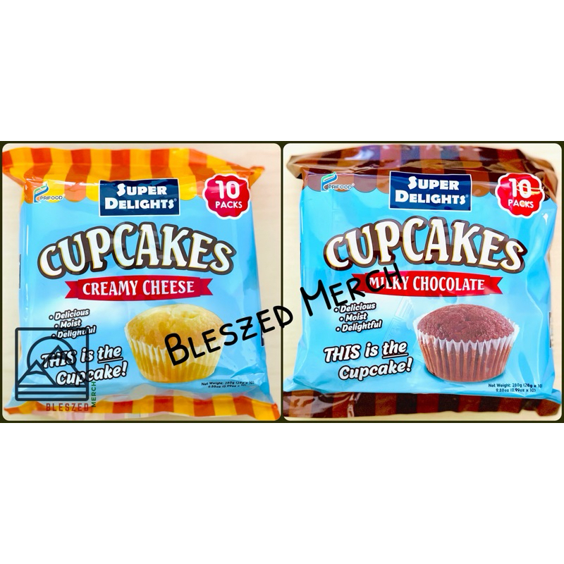 Super Delights CUPCAKES - Creamy Cheese/Milky Chocolate | Shopee ...