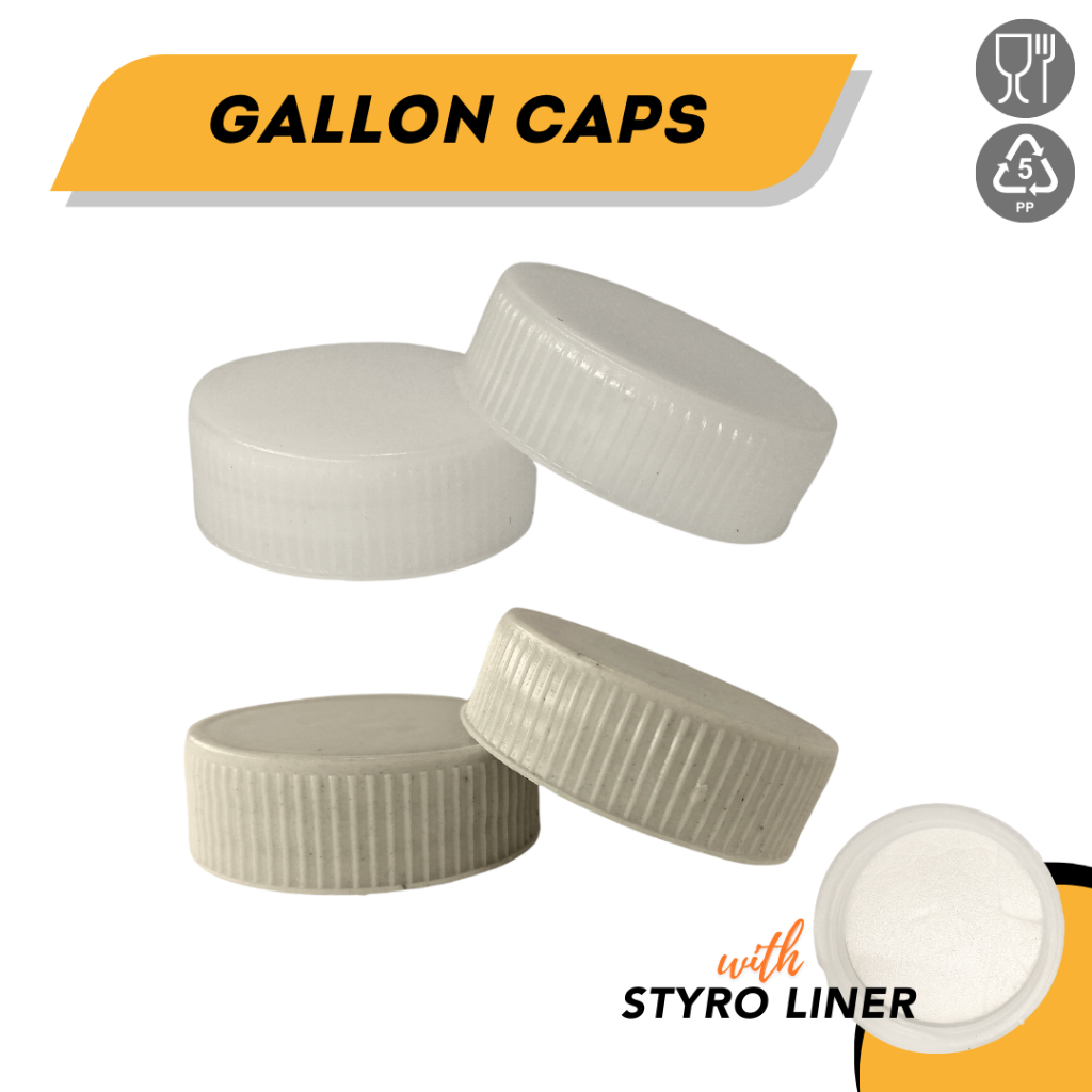 100pcs Gallon Caps with Styro Liner (Takip ng Galon) 38mm Plastic Caps ...