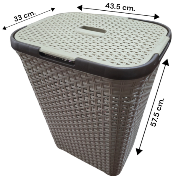 Laundry Basket Dahlia Nikko/Centrix Aesthetic Rattan Basket with Wheels (No.899/078) | Shopee ...