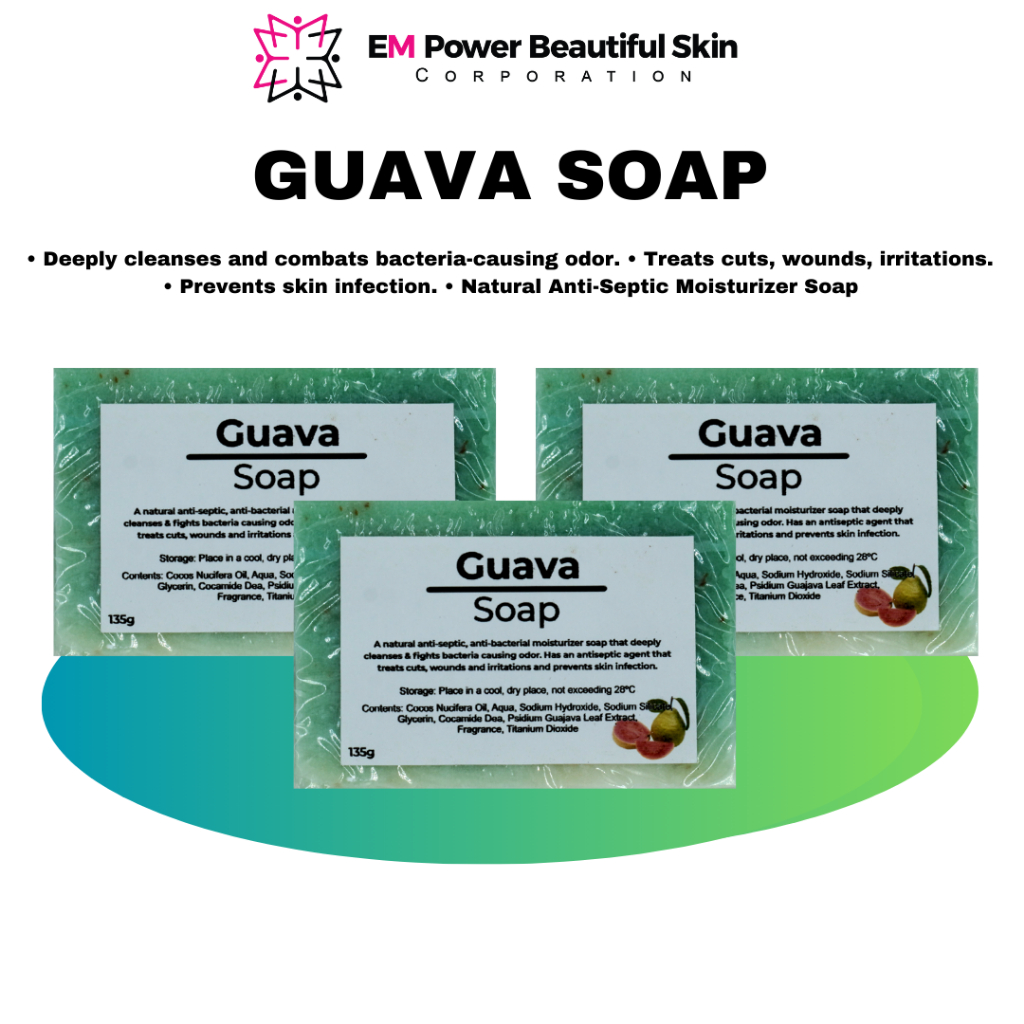 EM Power Beautiful Skin Guava Soap 135g | Shopee Philippines