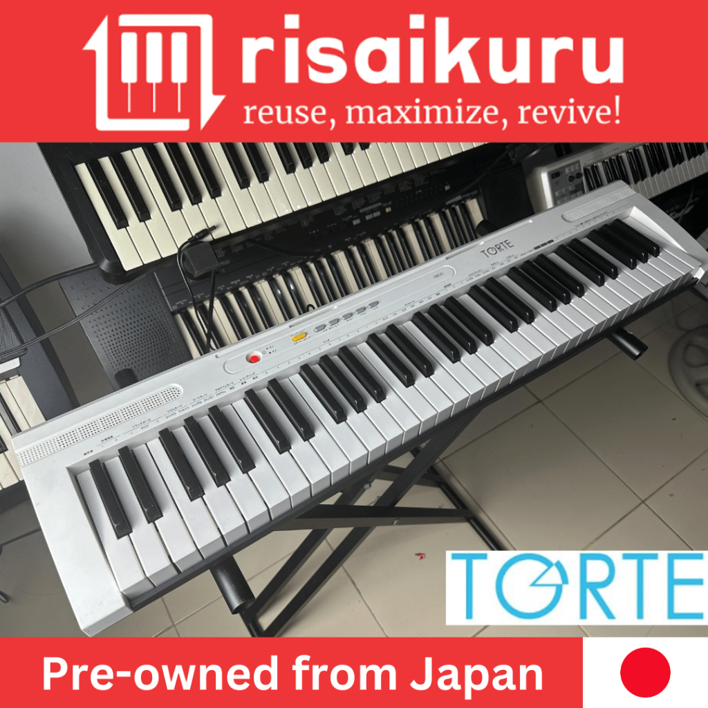 TORTE TSDK-61/WH Keyboard Piano Organ– Lightweight and Slim Design, 61 ...