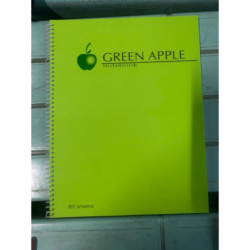 Green Apple Spiral notebook 8 1/2 x 11 inches | Shopee Philippines