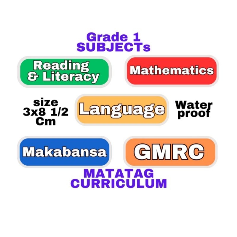 SUBJECT STICKER NOTEBOOK(GRADE 1) | Shopee Philippines