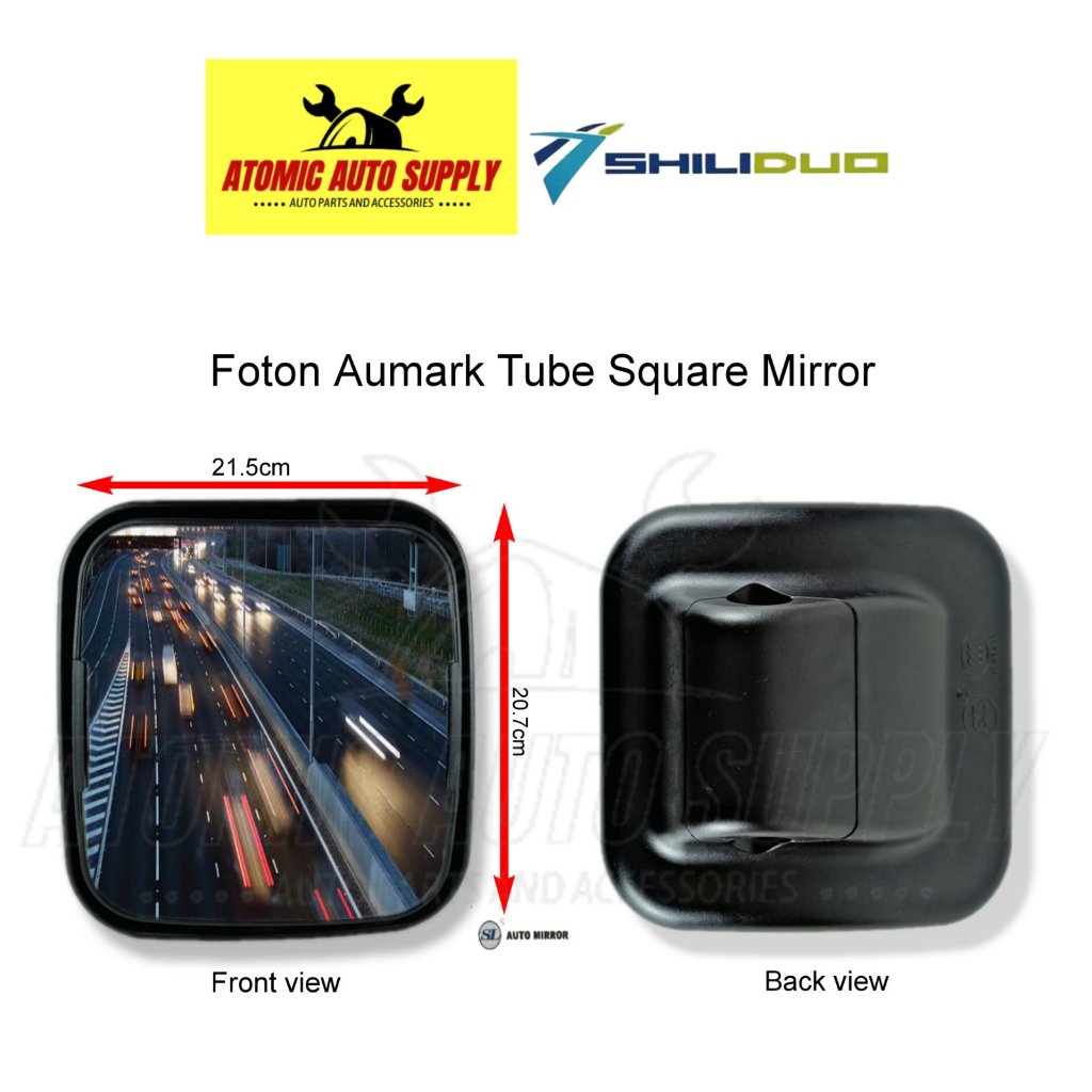 SHILIDUO SL249 FOTON AUMARK TUBE SQUARE SIDE MIRROR - HIGH QUALITY WITH ...