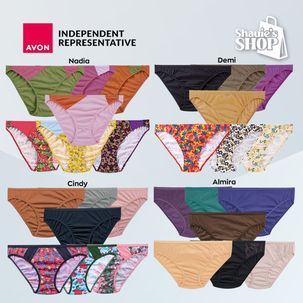Avon 7 Piece Panty Pack Cindy Nadia Demi Almira Mylene Victoria