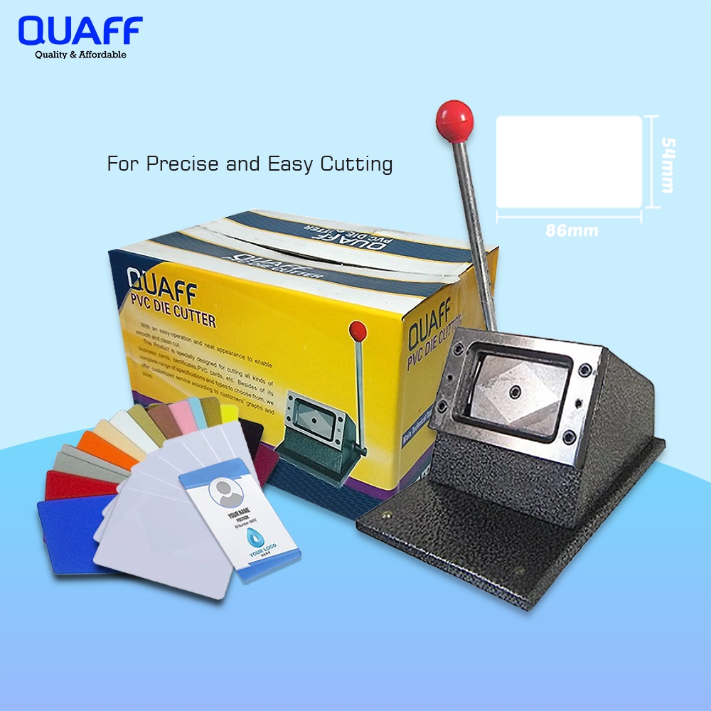 Quaff Pvc Card Die Cutter For Id Making 86mm X 54mm Cut Size | Shopee ...