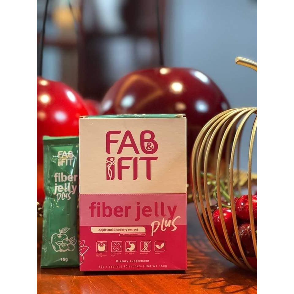 Fab&Fit| Fiber Jelly|10 Sachets |w/Prebiotics & Anti-oxidants| Healthy ...