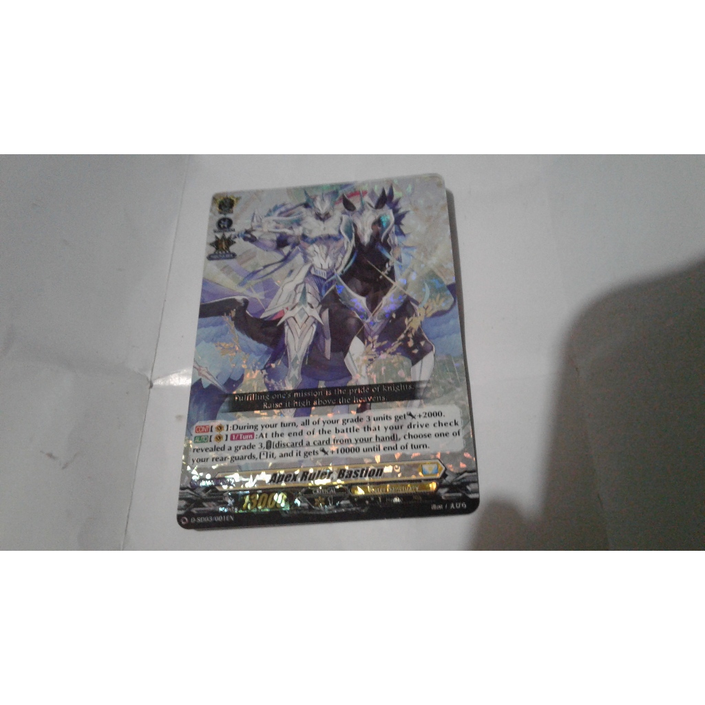 FOIL VANGUARD 1 ONE PIECE APEX RULER BASTION RRR D SD 3 CARD KETER NOT MINT PALADIN GRADE DE TCG ...