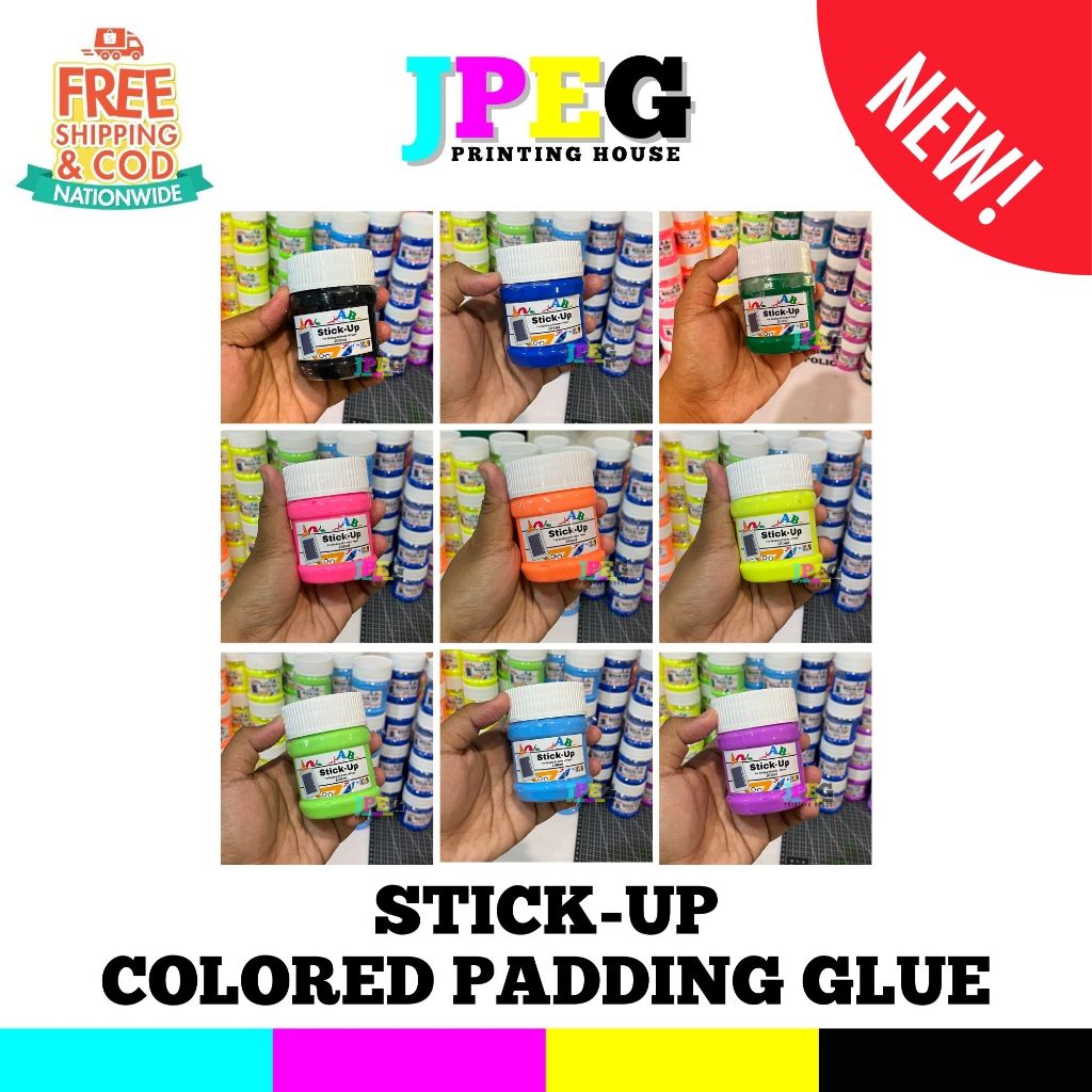 Stick-up COLORED PADDING GLUE FREE BRUSH Cement, Strong Adhesive 100ml GRP FD3 | Shopee Philippines