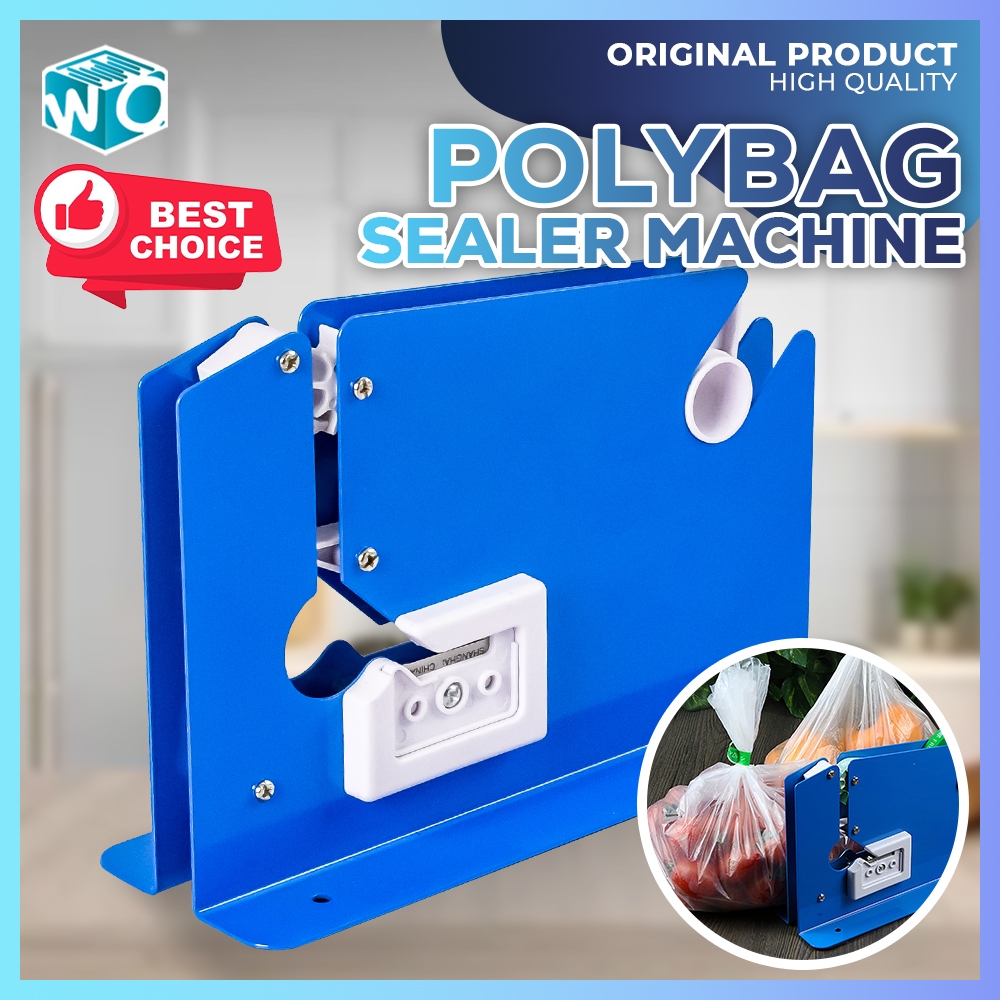Metal Bag Neck Sealer Tape Dispenser | Packaging Poly Bag Sealer ...