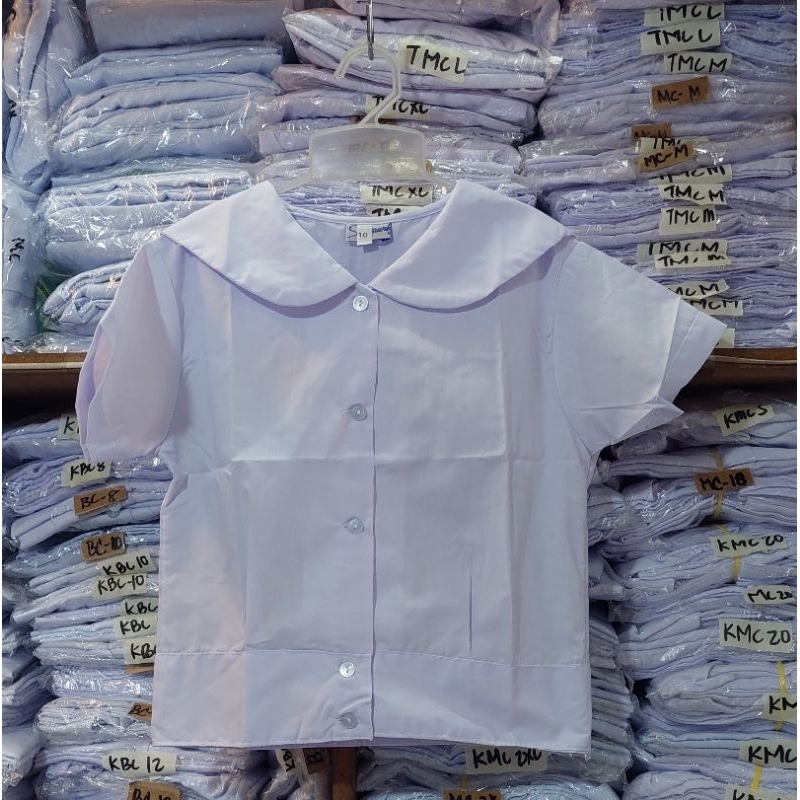 Polo Blouse School Uniform for Girl ( Teturon ) | Shopee Philippines