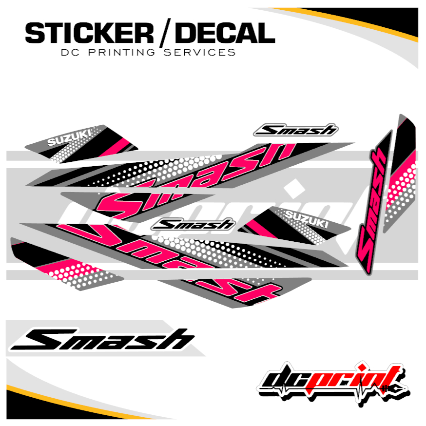 Smash Stock Decal Suzuki Sticker Laminated | Shopee Philippines