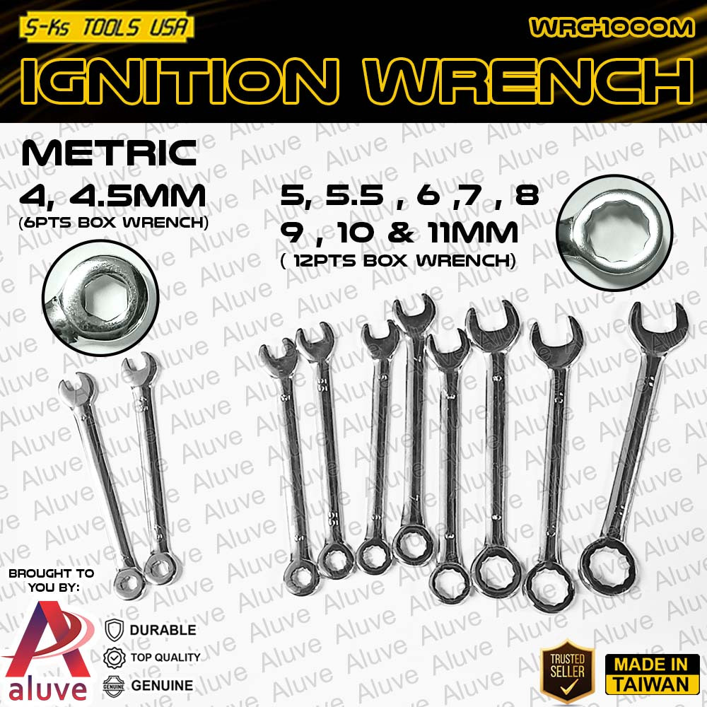 Combination Ignition Wrench Set (10pc) 4-11mm | Shopee Philippines