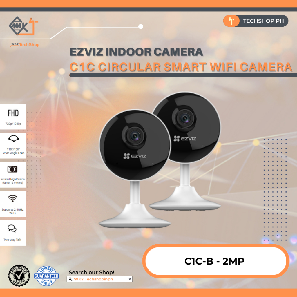 EZVIZ INDOOR CAMERA CIRCULAR SMART WIFI CAMERA | Shopee Philippines