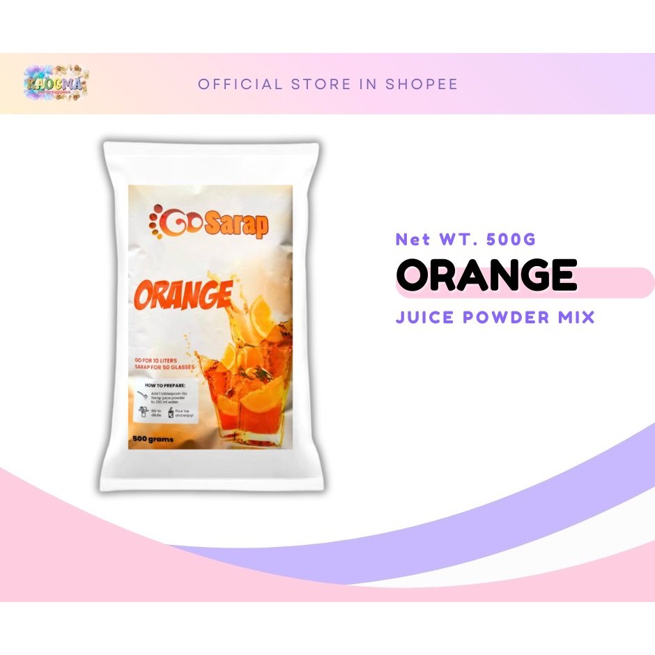 GO SARAP Orange Powder Juice 500g | Shopee Philippines