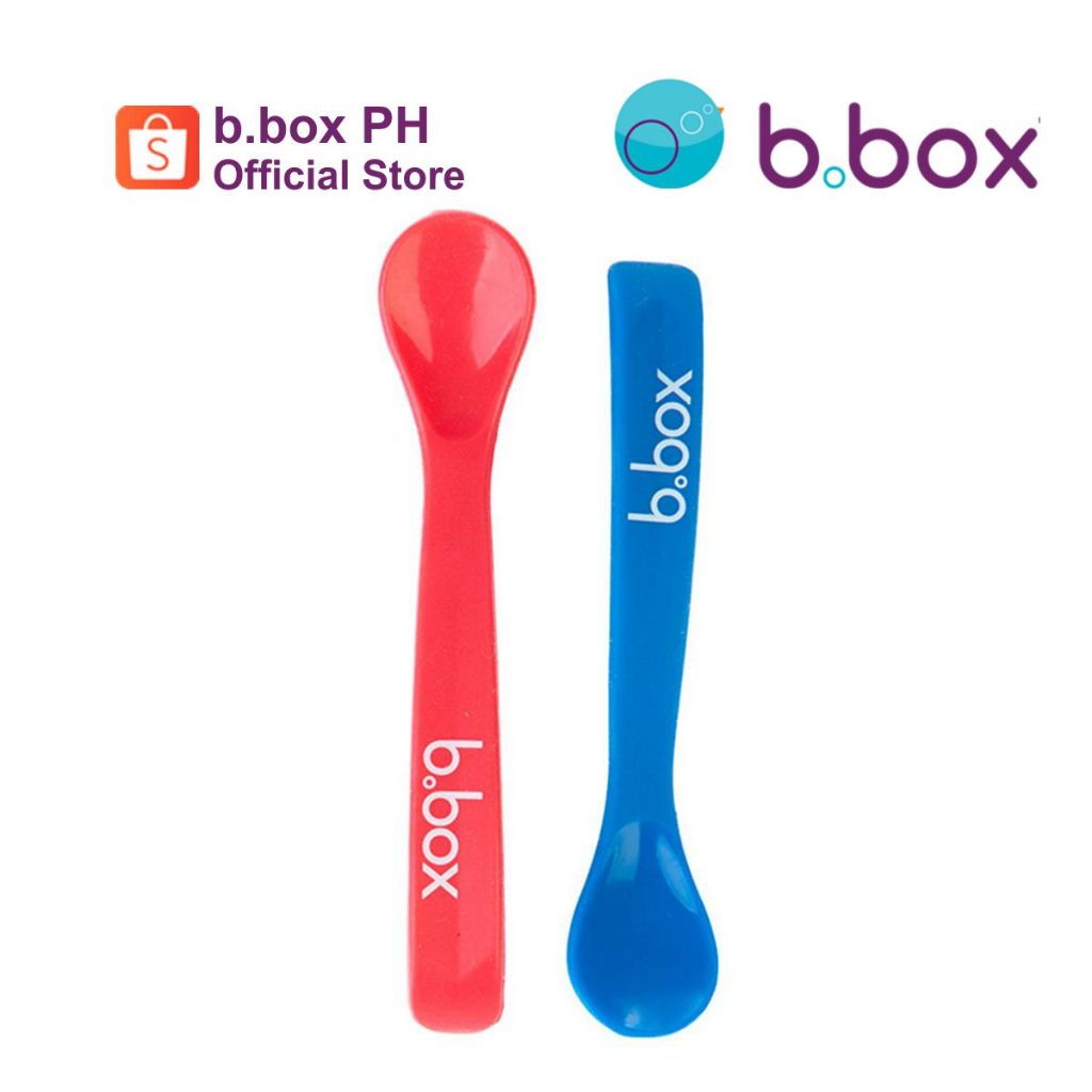 bbox Flexible Silicone Spoons - 2 pack ( b.box Australia baby toddler ...