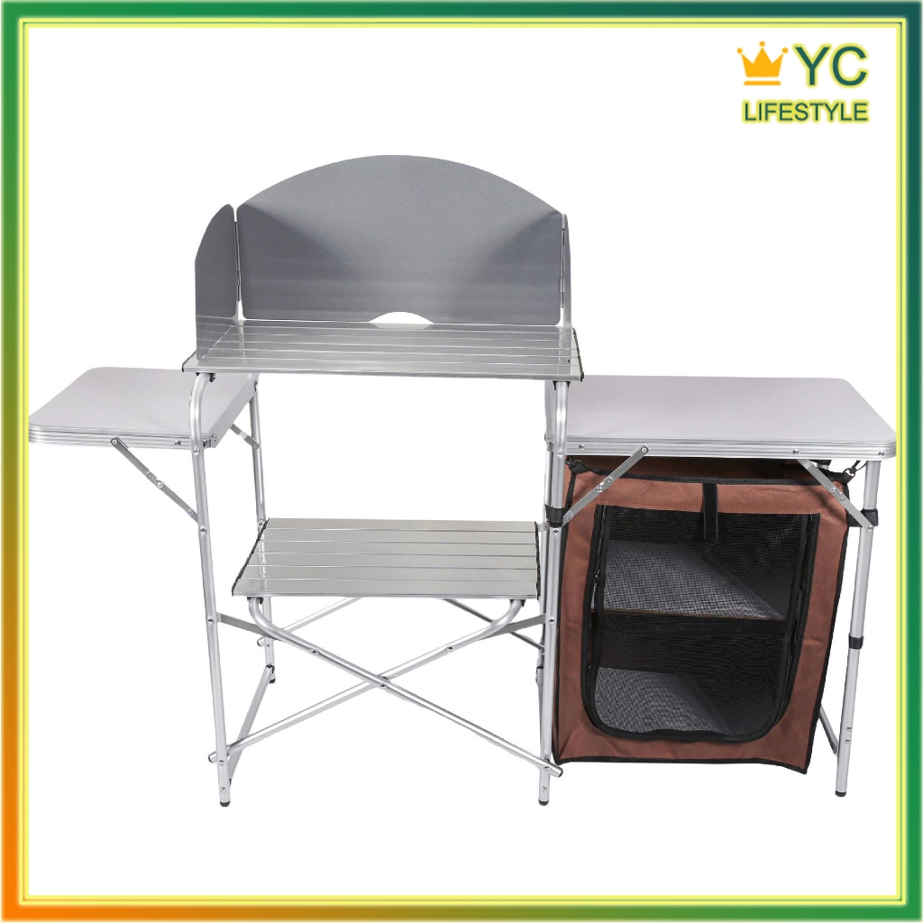 Portable Cook Station | Easy Setup | Aluminum | with Storage Bag ...