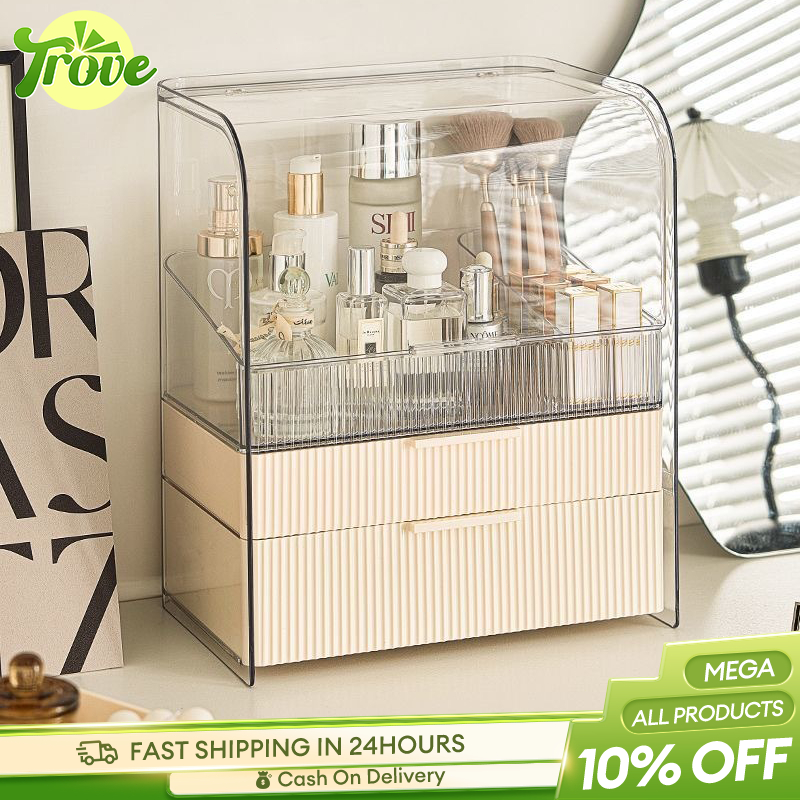 Trove Desktop Plastic Makeup Drawer Organizer with Drawer Jewelry ...