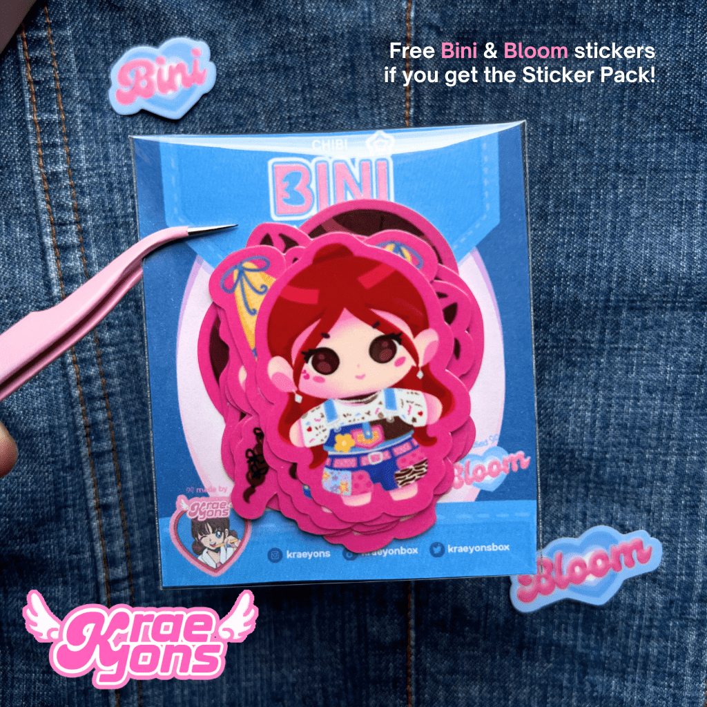 BINI Chibi Sticker Pack Free Bini & Bloom Stickers | Shopee Philippines