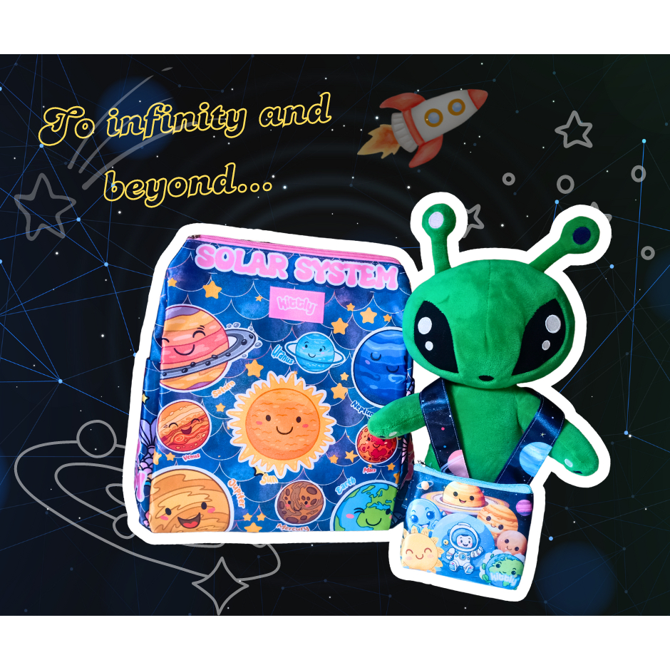 Kittly Solar System Collections (Backpack, coin purse) | Shopee Philippines