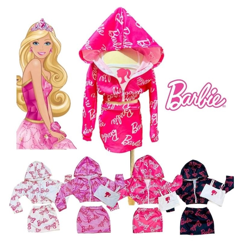 EG BARBIE 3 IN 1 CROP TOP JACKET WITH ZIPPER FOR KIDS 1 TO 6 YRS OLD ...