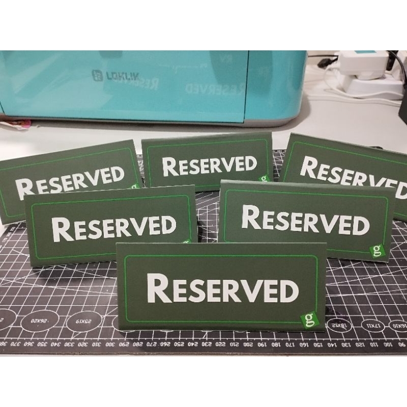 Table "RESERVED" signage/Sturdy Signage | Shopee Philippines
