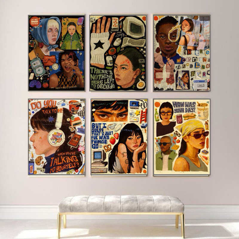 cool artist emotion photo poster print wall decoration | Shopee Philippines